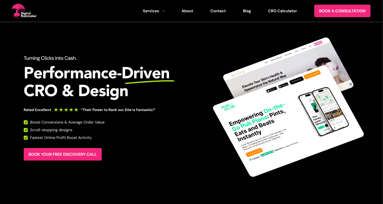 Performance Driven Web Design and CRO